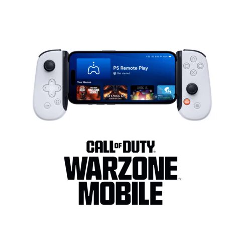 Backbone One PlayStation Edition Lightning bundle with Call of Duty Warzone Mobile Bonus In Game Content White EE