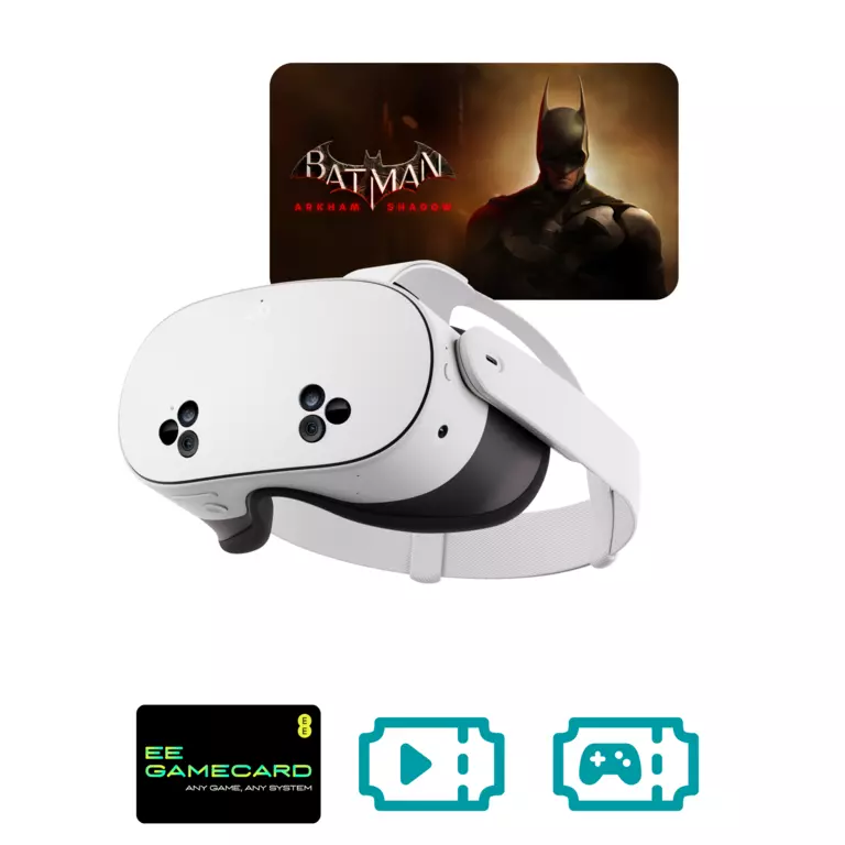 Meta Quest 3S Mixed Reality Headset 24 month bundle with £50 EE GameCard and more White | EE