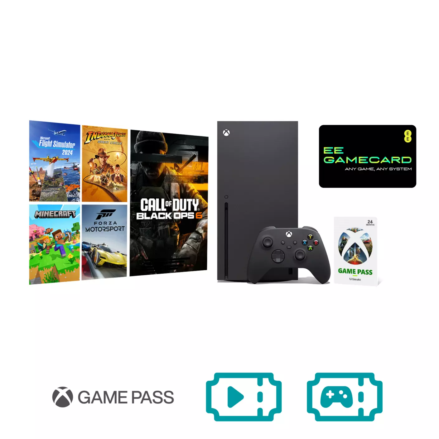 Xbox Series X Console 24 month bundle with £70 EE GameCard and more ...