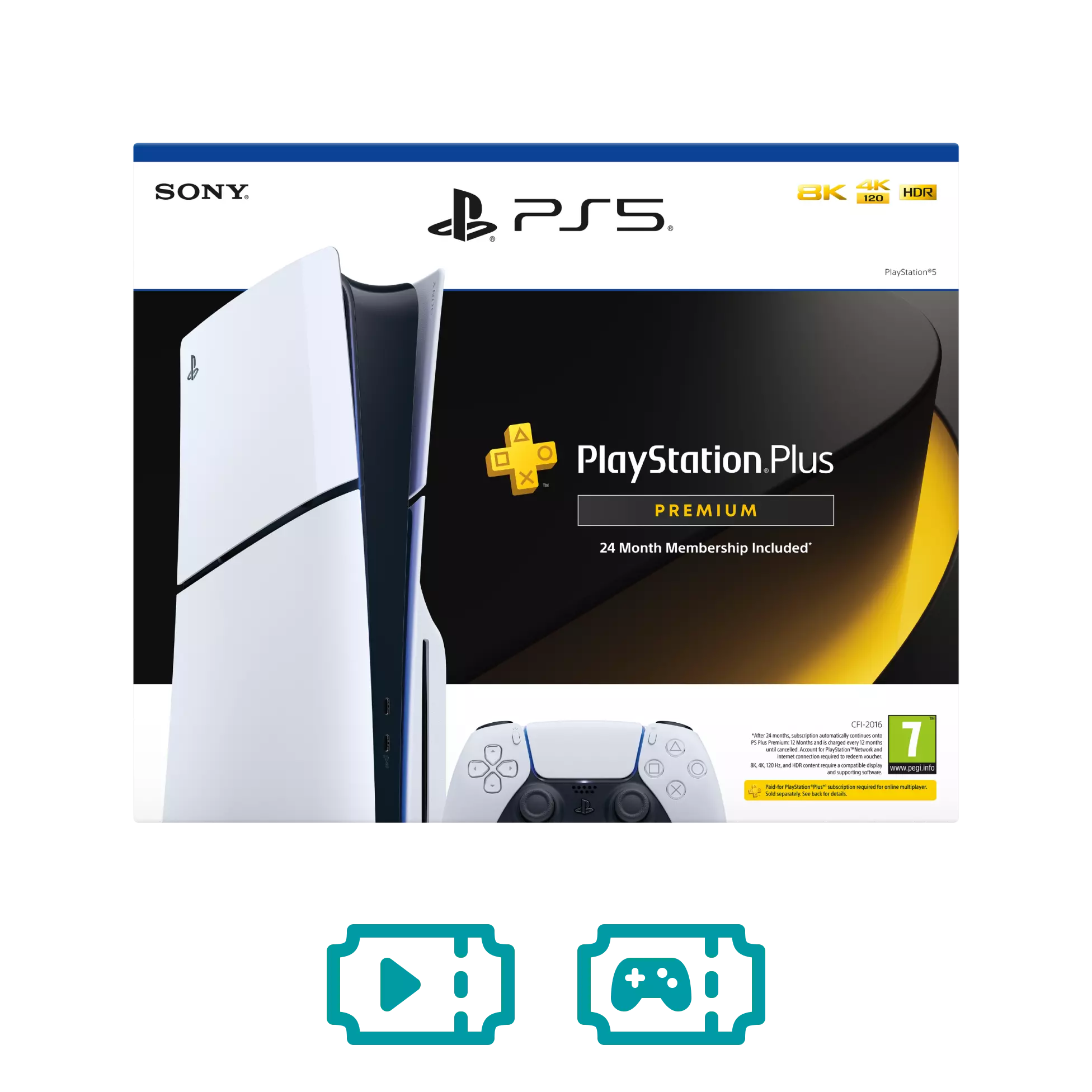 PlayStation®5 Slim Console 24 month bundle with PS Plus Premium and ...